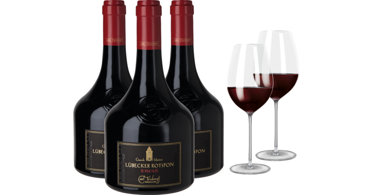 Rotspon Paket 3 Fl. und Grand Cru Rotweinglas 2er Set 2019 online ...